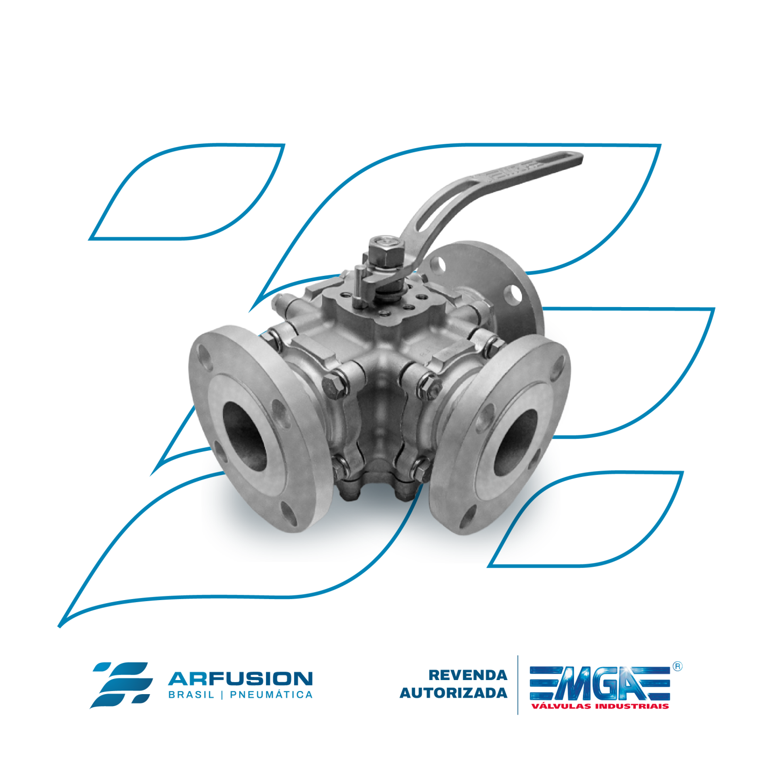 Válvula de Esfera Direcional Multivias Flange MGA 150 / 300 / DIN ...